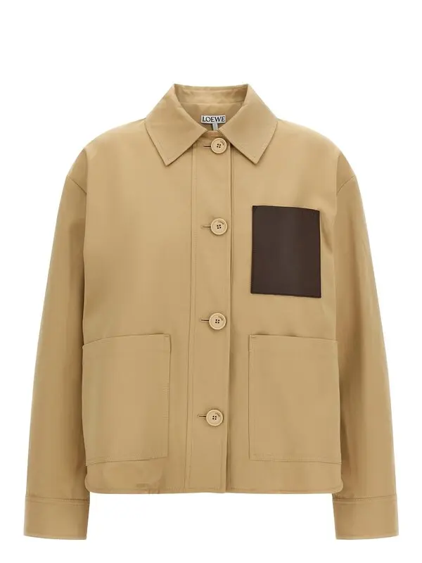Loewe Anagram Workwear Jacket - Beige