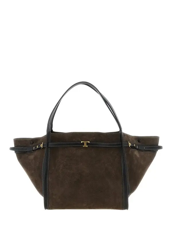 TOD'S Medium 'tim' Shopping Bag - Brown