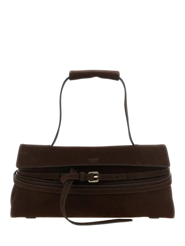 Moschino Tie Me Shoulder Bag - Brown