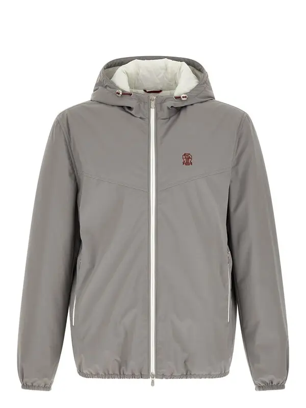 Brunello Cucinelli Thermore Padded Windproof Jacket - Gray