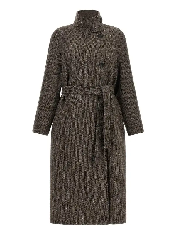 Brunello Cucinelli Sparkling Coat - Brown