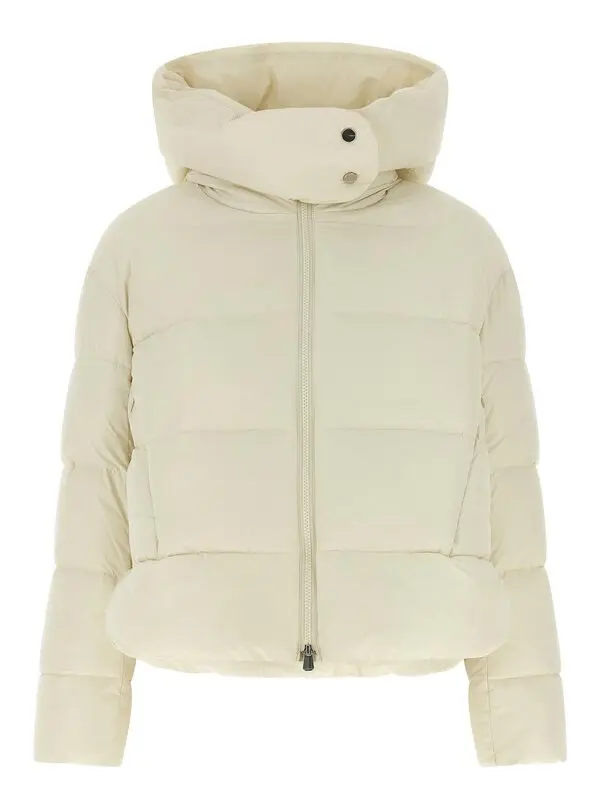 Pinko Love Birds Logo Puffer Jacket - Beige