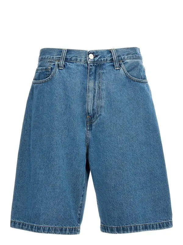 Carhartt Work In Progress Landon Cotton Denim Bermuda Shorts - Blue