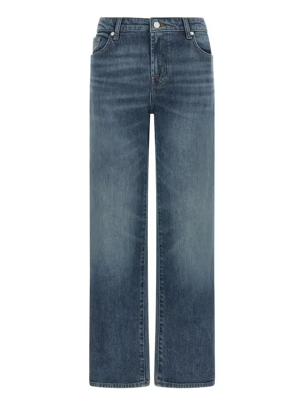 7 For All Mankind Calie Straight Leg Jeans - Blue