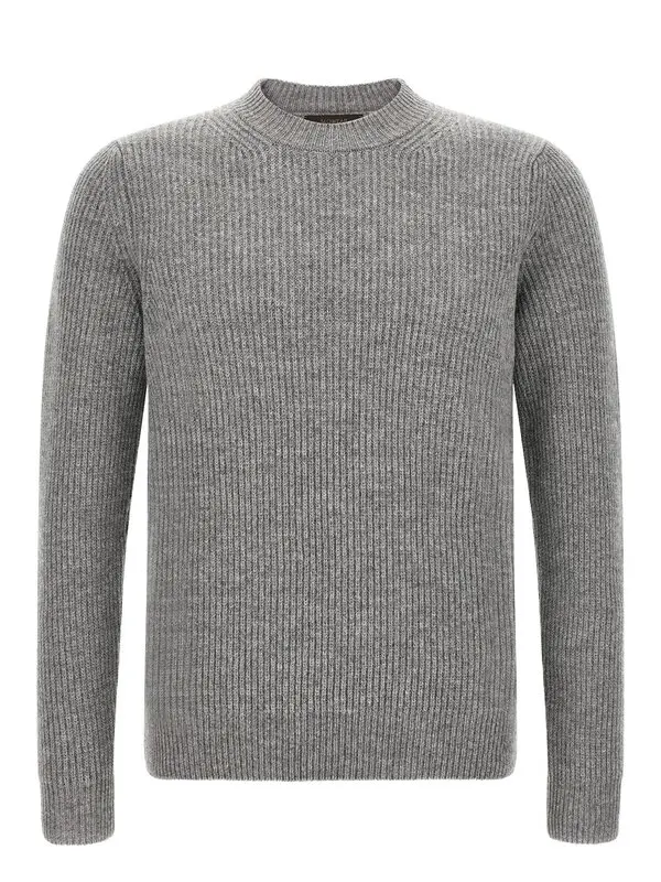 ZANONE Ribbed Sweater - Gray