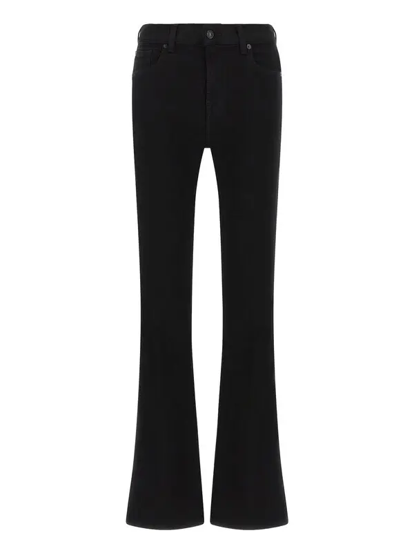 7 For All Mankind Bootcut Denim Trousers - Black