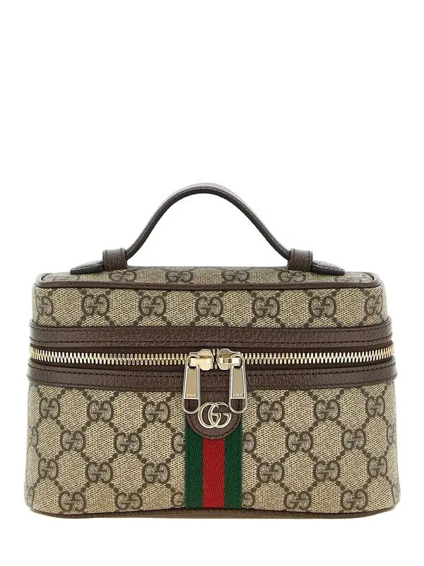 Gucci Ophidia Small Shoulder Bag - Beige