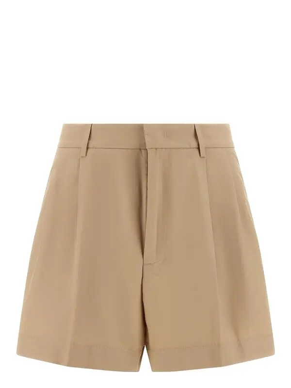 Fabiana Filippi Bermuda Shorts With Pleats - Brown