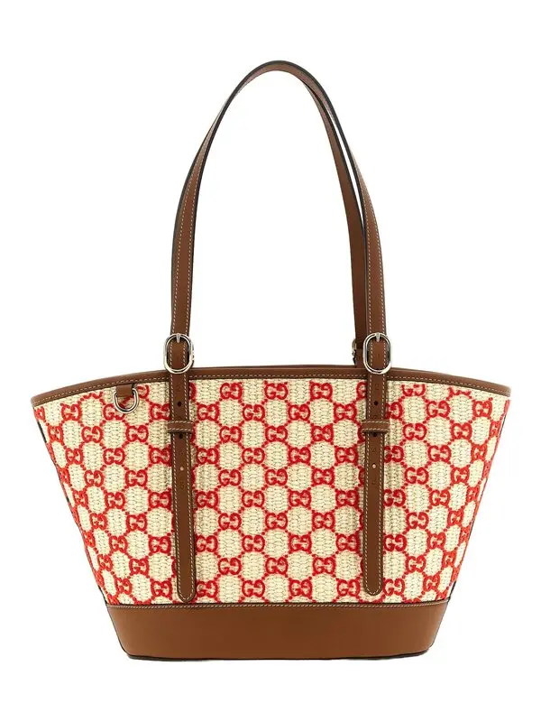Gucci Woven Shopping Bag - Multi