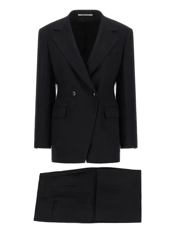 Tagliatore Double-breasted Astra Suit - Black