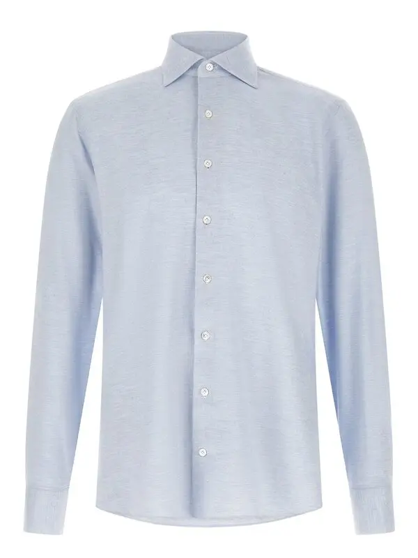 BORRIELLO NAPOLI Marechiaro Collar Shirt - Green