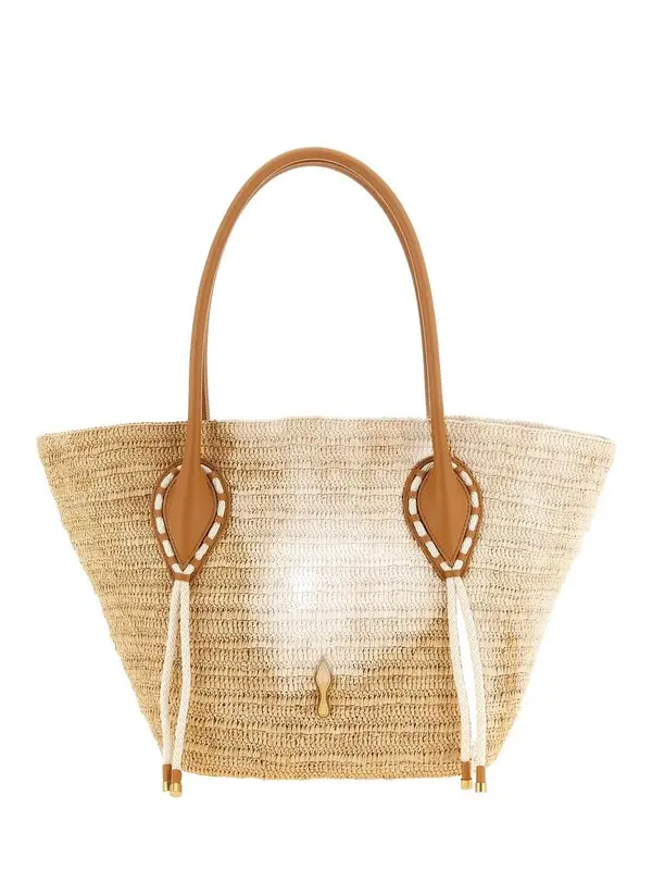 CHRISTIAN LOUBOUTIN Venus Basket Large Shopping Bag - Beige