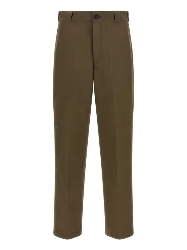 Prada Logo Tailored Trousers - Brown