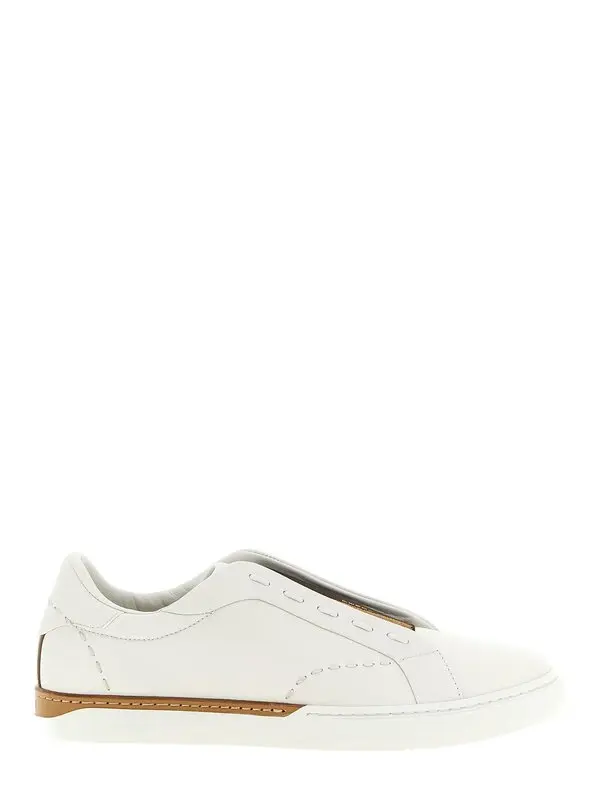 Fendi Leather City Sneakers - White
