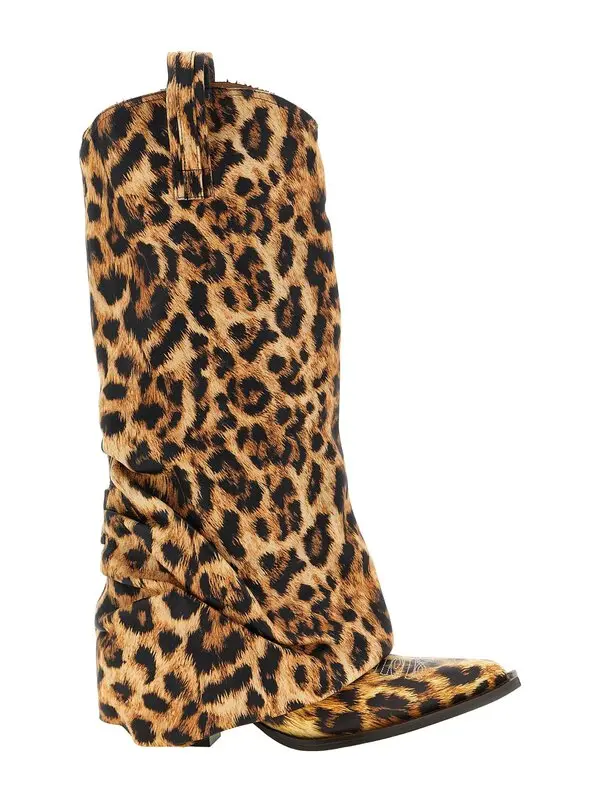 R13 Mid Cowboy Boots - Brown