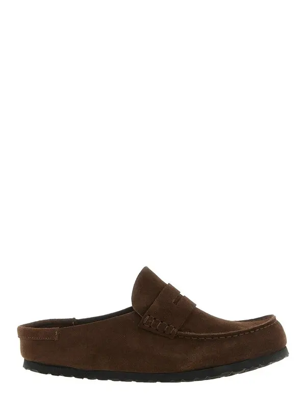 BIRKENSTOCK Naples Wrapped Suede Sabot - Brown