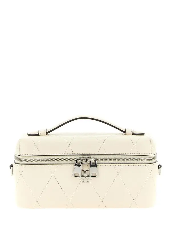 Tory Burch Charlie Vanity Case Crossbody Bag - White
