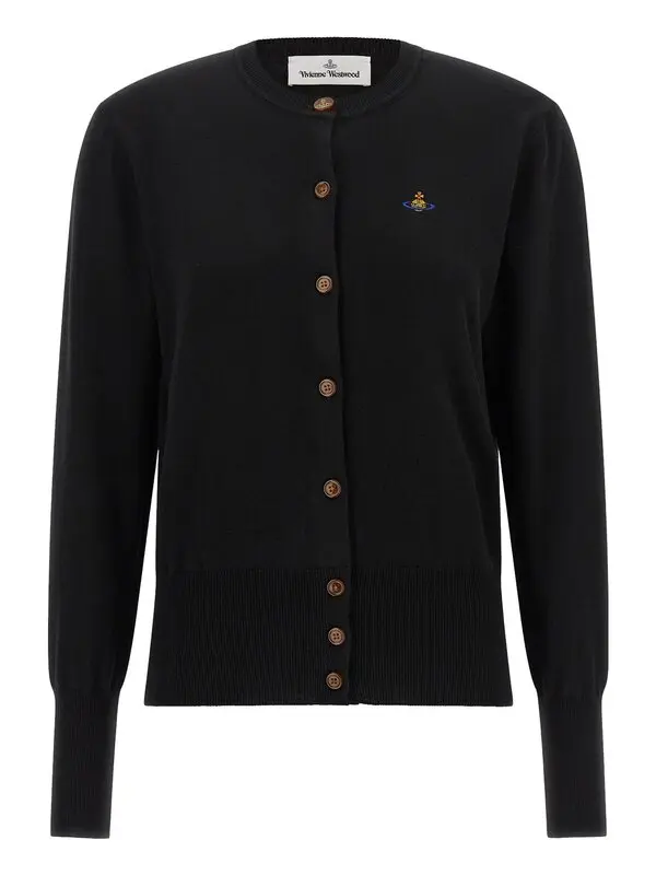 VIVIENNE WESTWOOD Bea' Crew-neck Cardigan - Black