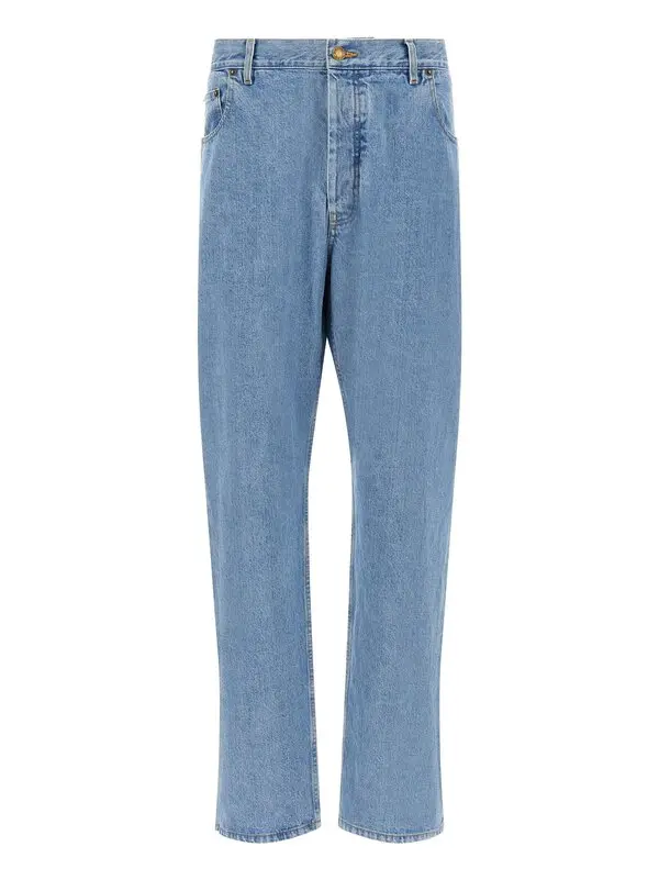 Thom Browne Back Martingale Jeans - Light Blue