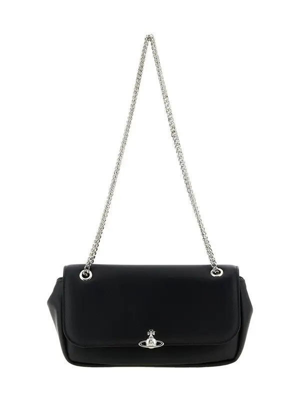 VIVIENNE WESTWOOD Chain Crossbody Purse - Black