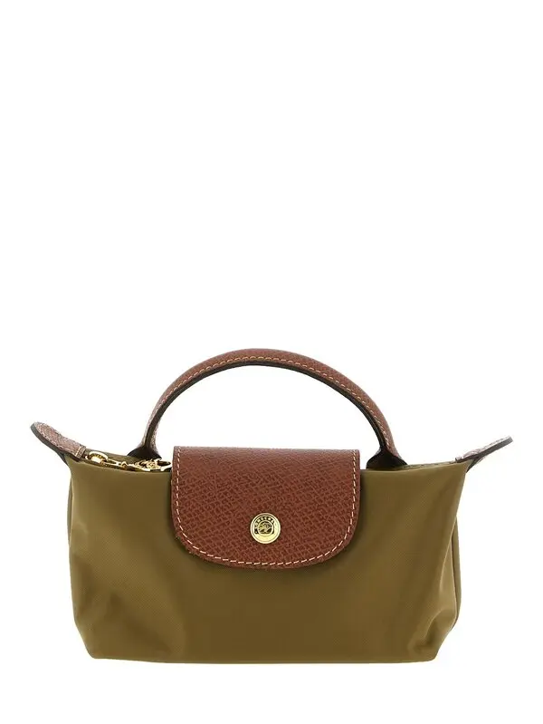Longchamp Le Pliage Original Handle Clutch Bag - Green
