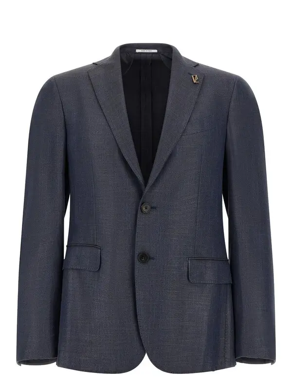 Pal Zileri Single-breasted Blazer - Blue