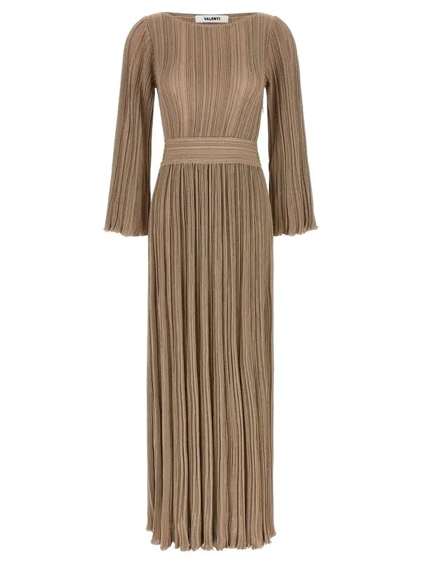 ANTONINO VALENTI Metallic Knit Gown - Gold