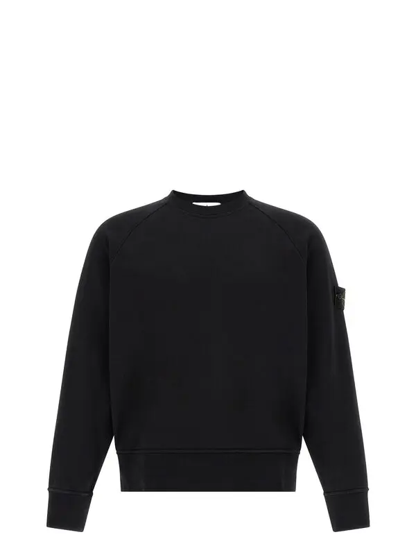 Stone Island Crew Neck Sweatshirt - Black