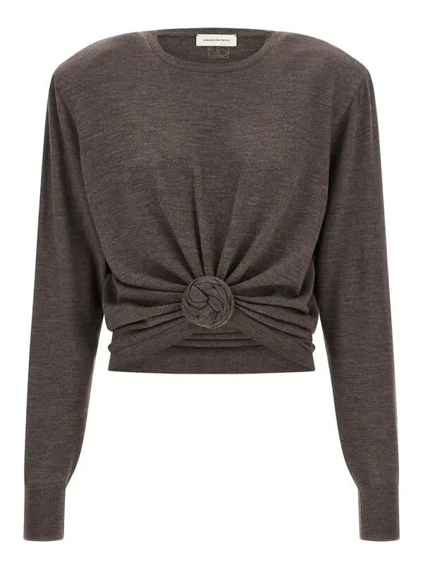 Magda Butrym 31' Wool Sweater - Brown