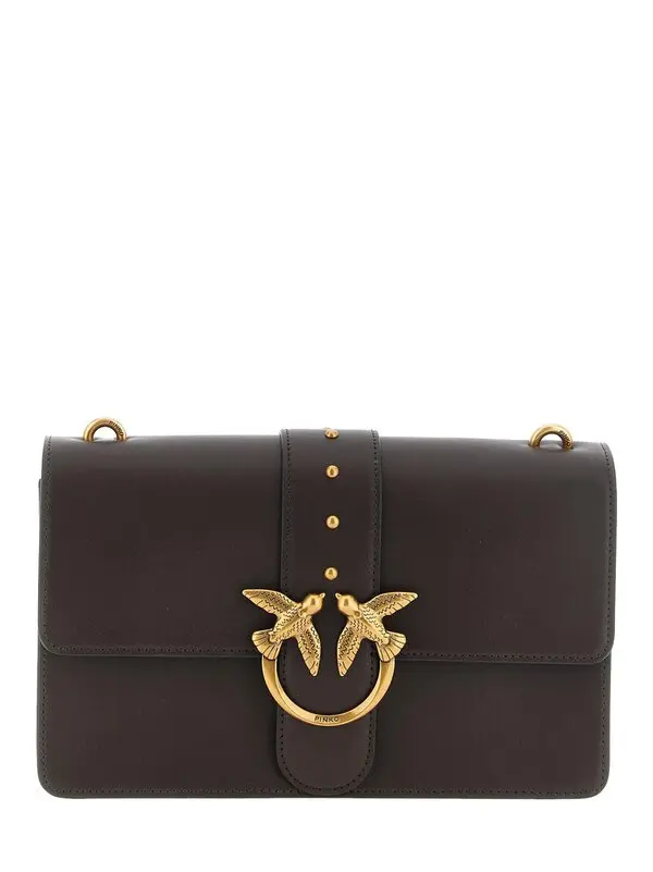 Pinko Love One Classic Crossbody Bag - Brown