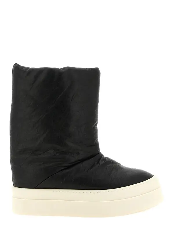 Rick Owens Mega Bumper Lunar Boots - White/black
