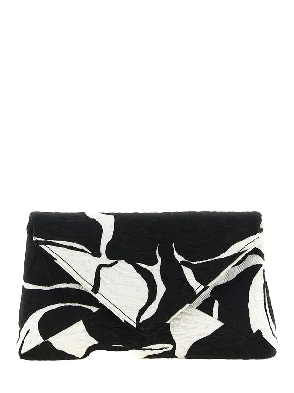 Dries Van Noten Envelope Clutch Bag - Black