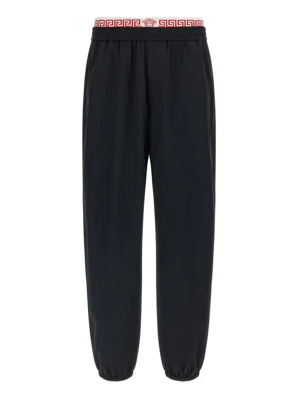 Versace Greca' Pattern Joggers - Black