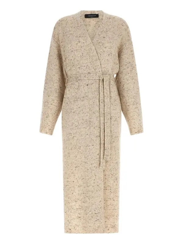 Fabiana Filippi Buttoned Yarn Cardigan - Beige