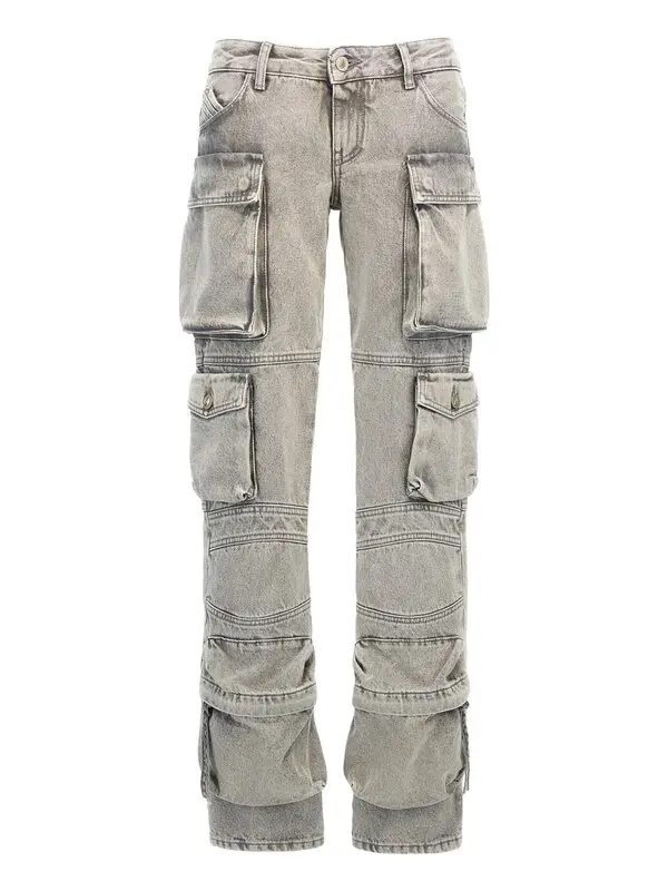 Attico Essie Denim Jeans - Gray
