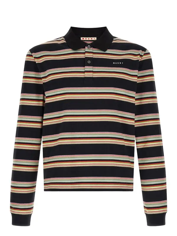Marni Striped Polo Shirt - Multi