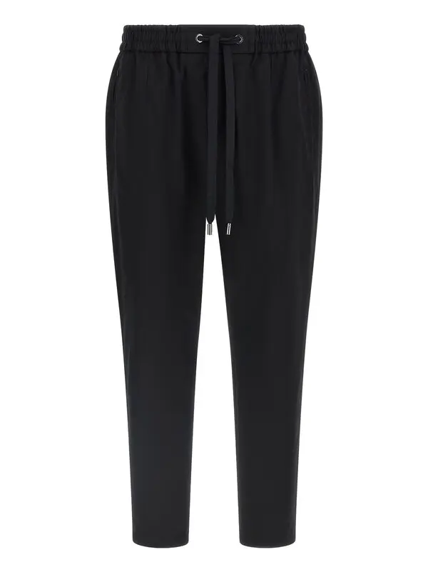 Dolce & Gabbana Logo Plaque Pants - Black
