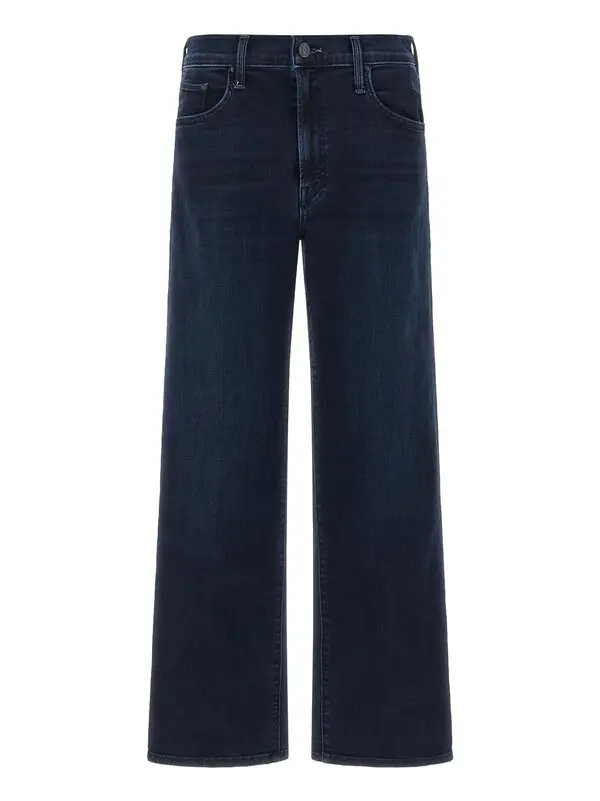 MOTHER The Mid Rise Rambler Zip Ankle Jeans - Blue