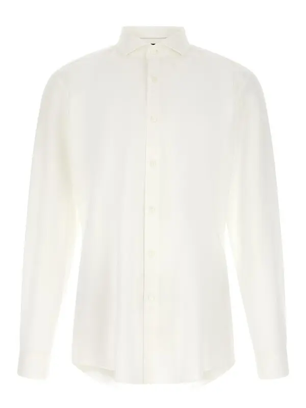 Hugo Boss Stretch Cotton Shirt - White