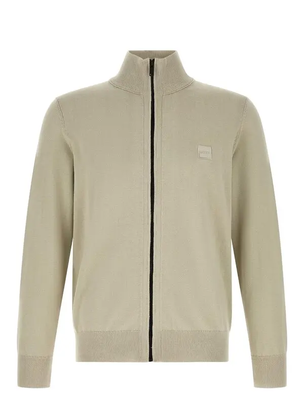 Hugo Boss Kanozip_s Cardigan - Beige