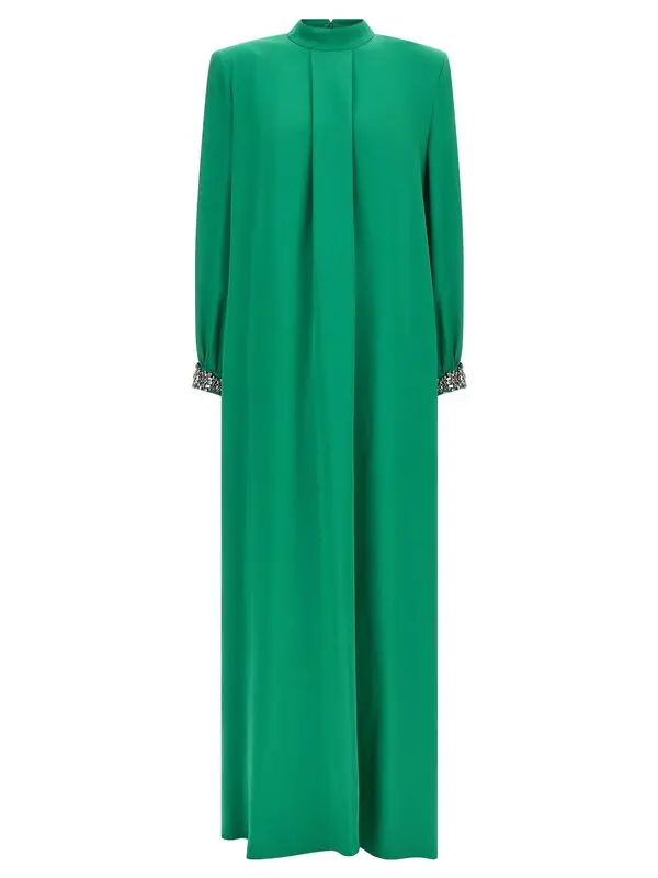 Valentino Garavani Cady Couture Long Sleeve Gown - Green