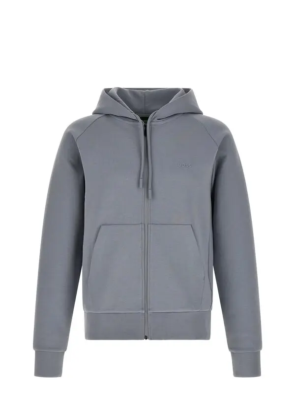 Hugo Boss Cotton Hoodie - Gray