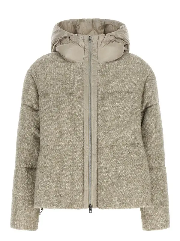 Herno Feather Padded Jacket - Beige