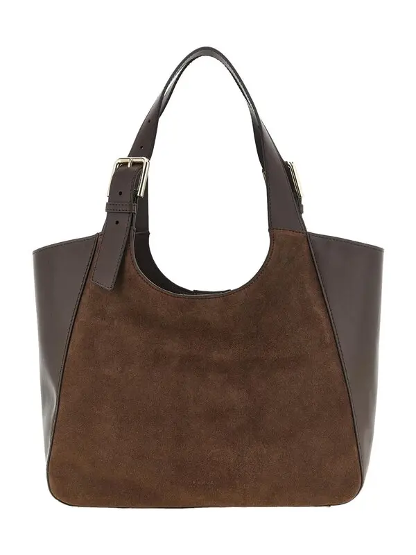 Furla Dora M Shopping Bag - Brown