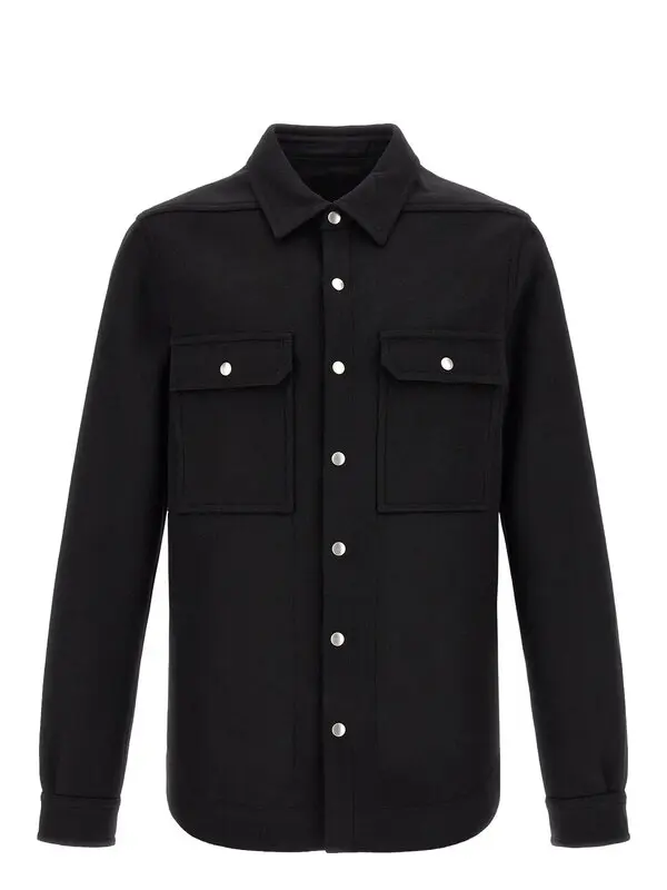 Rick Owens Overshirt Jacket - Black