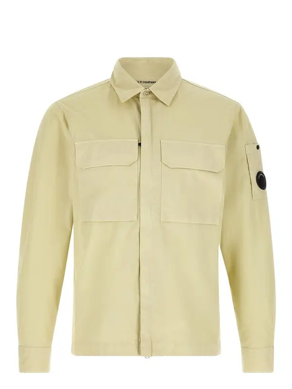 C.P. COMPANY C. P. Company 'lens' Overshirt - Beige