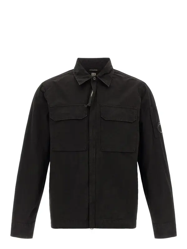 C.P. COMPANY C. P. Company 'lens' Overshirt - Black