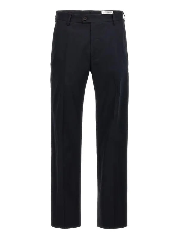 Alexander McQueen Camera Strap Chino' Trousers - Blue