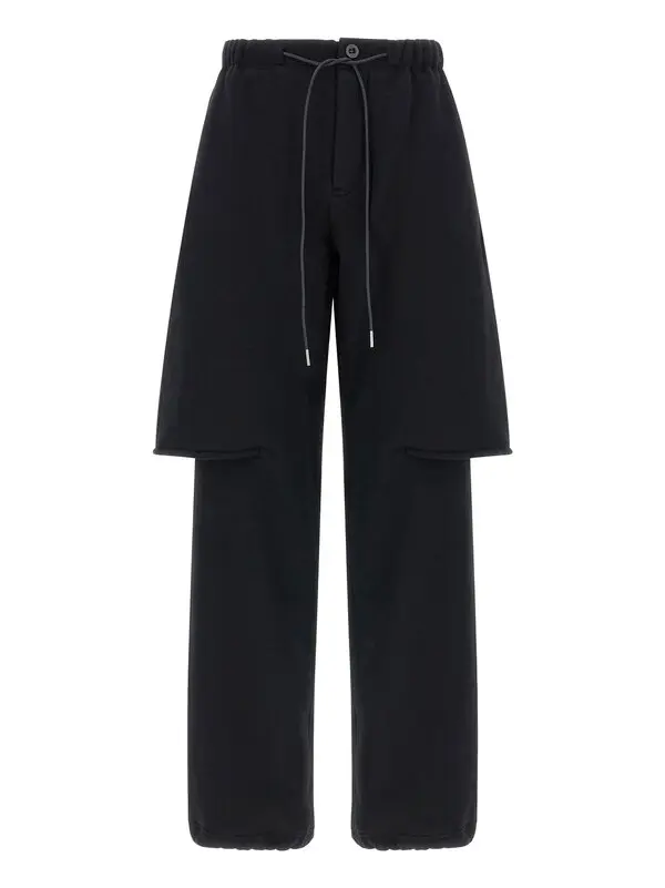 Sacai Trompe L'oeil Bermuda Pants - Black