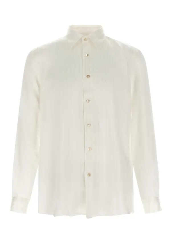 LARMERI STUDIO Striped Shirt - Beige